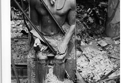 A damage Egyptian Statue in the Neues Museum - Under your feet