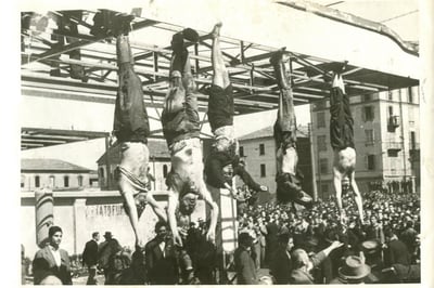 The Dead Body of Benito Mussolini in Piazzale Loreto - Under your feet