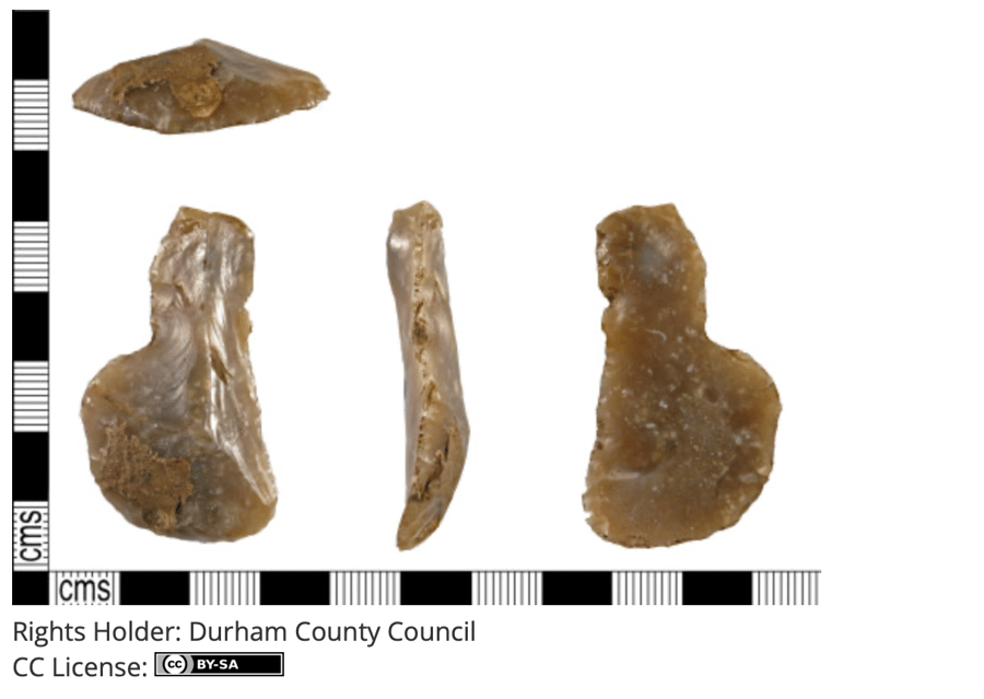 Mesolithic Scraper - Bishop Middleham Village Atlas. ** WORK IN PROCESS