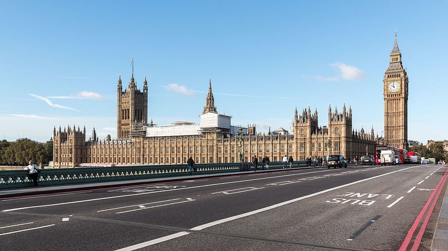 Palace of Westminster and Westminster Abbey including Saint Margaret’s ...