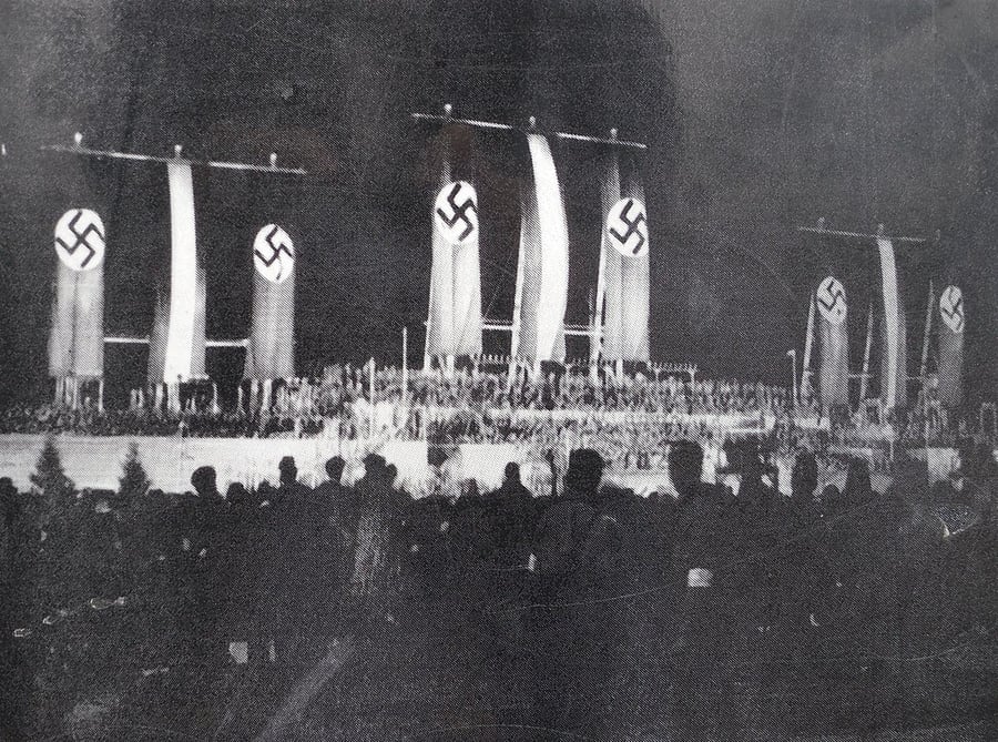 Evening nazi rally, 1 May 1933 - Under your feet