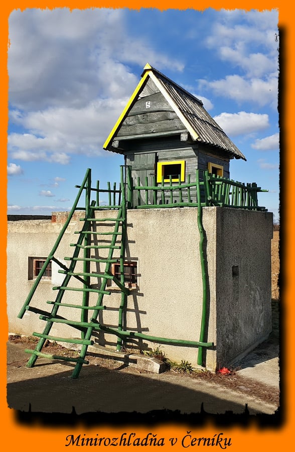 Černík - Minirozhľadňa v Černíku - Rozhľadňa, wieża widokowa, kilátó ...