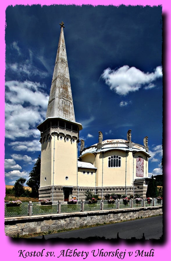 Muľa - kostol svätej Alžbety Uhorskej - Rozhľadňa, wieża widokowa ...