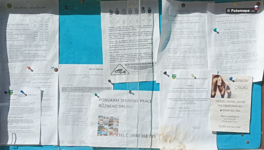 Informačná tabuľa. (Horný Jelenec) - Foto mapa /.sk/ | Mapotic