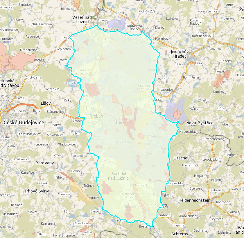 CHKO Třeboňsko - Chráněná území | Mapotic