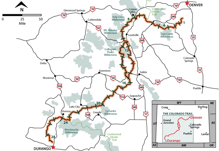 The Colorado Trail - Trails | Mapotic