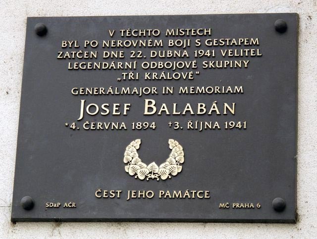 BALABÁN Josef - Pamětní desky v Praze | Mapotic